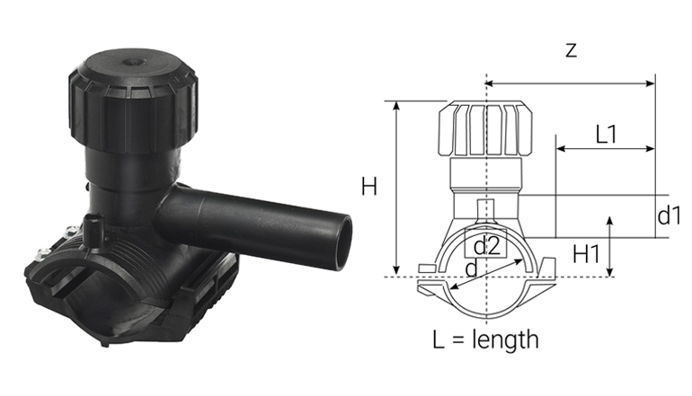 Tapping Saddle Monobloc version