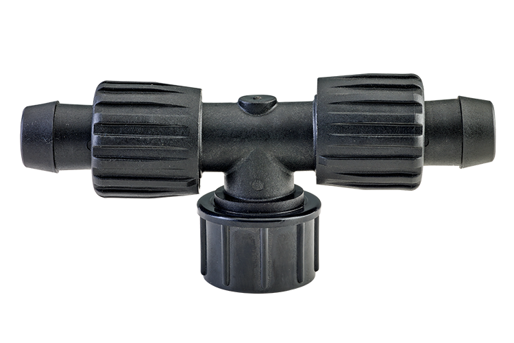 Power-Loc™ x 3/4" FH Swivel Tee w/ Screen