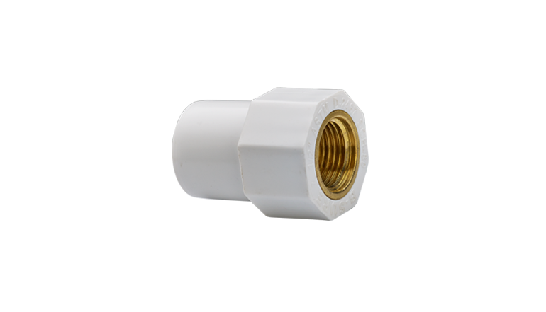 UPVC ASTM Female Threaded Adaptor Brass Insert
