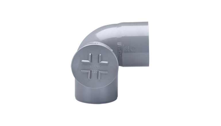 uPVC SWR 87.5° Solvent Type Bend with Door RHS