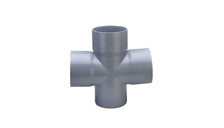 uPVC SWR Double Tee Solvent Type