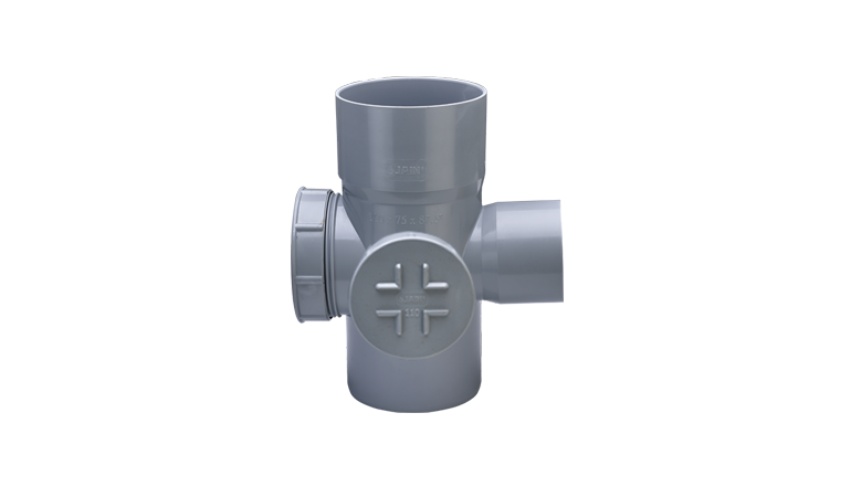 uPVC SWR Reducing Tee Solvent Type with Door