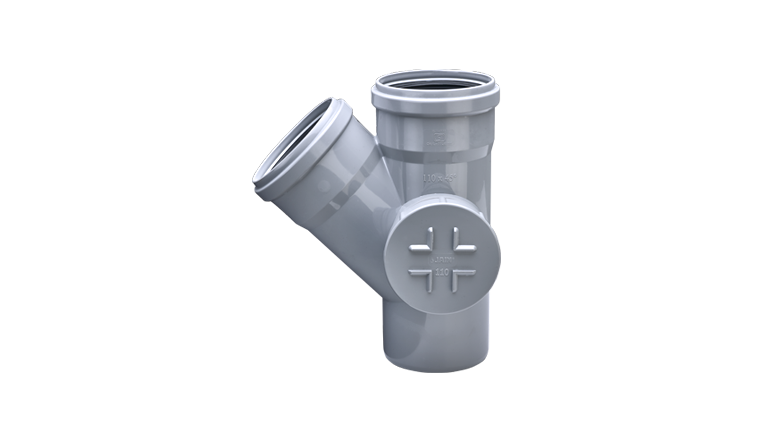 uPVC SWR Single Y Rubber Ring Type with Door LHS